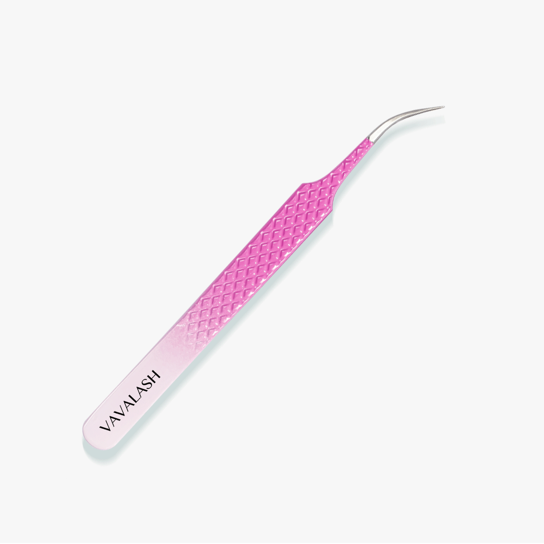 VJ-02 Ombre Pink-White Professional Eyelash Extensions Tweezer SC ...