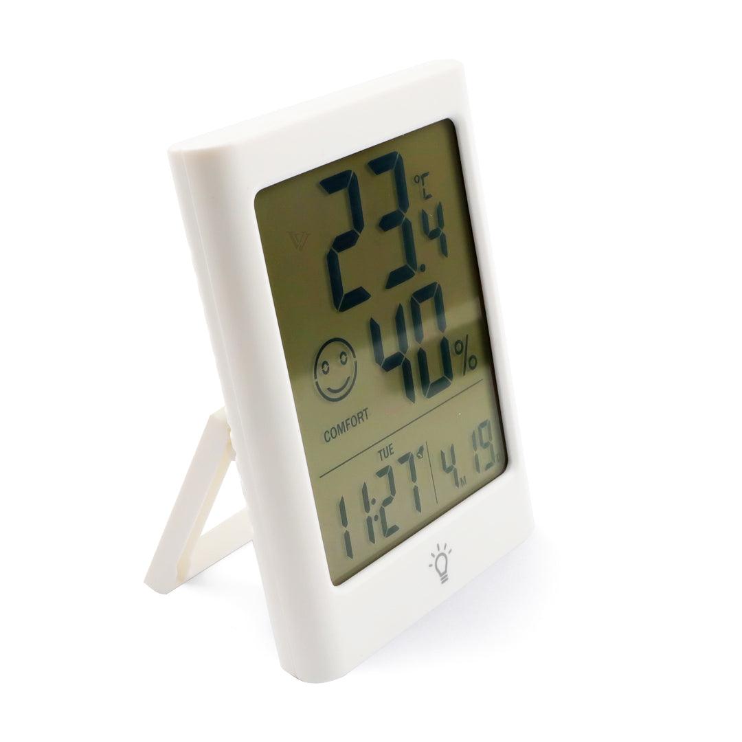 Digital Temperature And Humidity Clock Meter SC